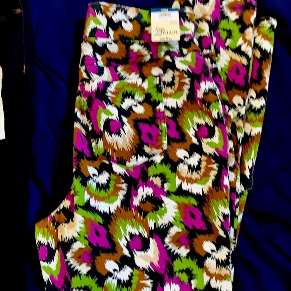 Pants & Jumpsuits | Multi Colored Skinny Midrise Pants | Poshmark